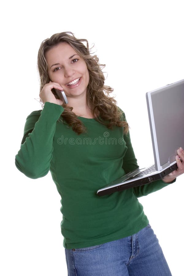 Laptop Girl stock photo. Image of computers, computer - 1708050