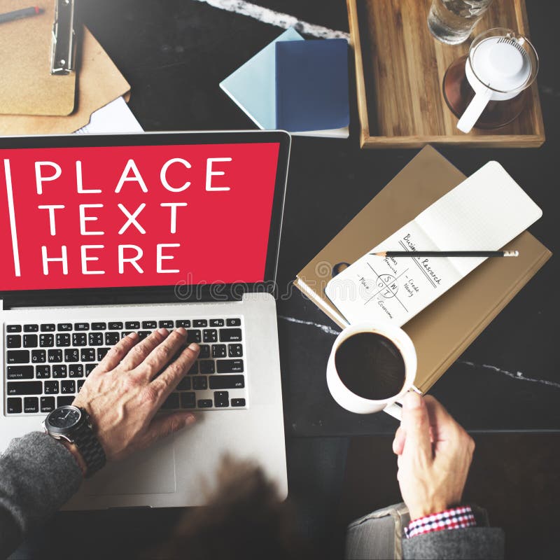 Laptop Working Technology Commercial Copy Space Concept Stock Photo ...