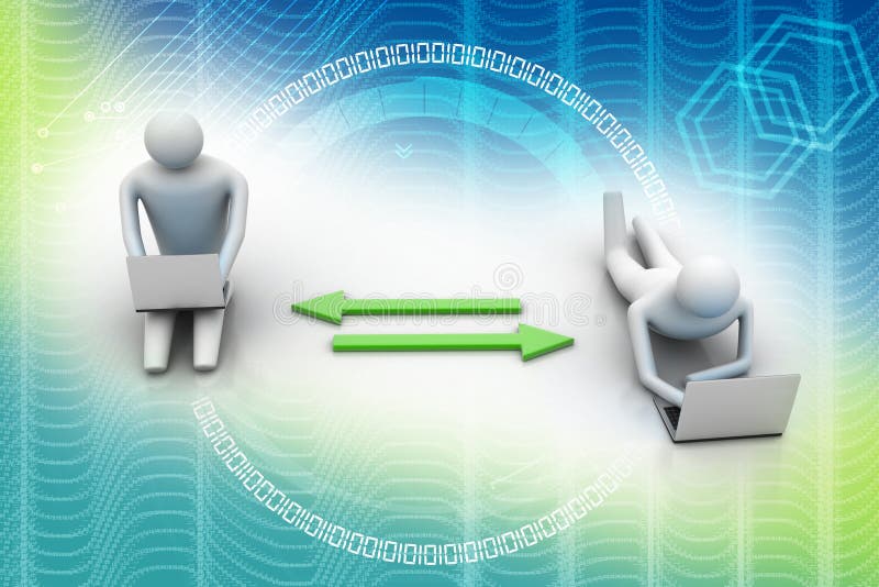 Two Connected Computers Stock Illustrations – 55 Two Connected ...