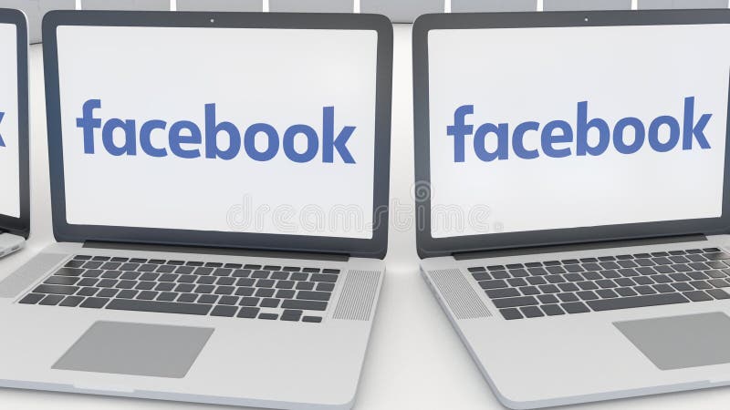 Facebook Ads Logo Displayed on Laptop Computer Stock Footage - Video of ...