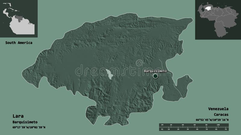 Lara, State of Venezuela,. Previews. Administrative Stock Illustration ...
