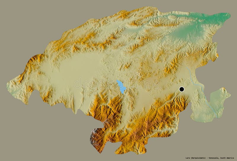 Lara State map vector stock vector. Illustration of barquisimeto ...