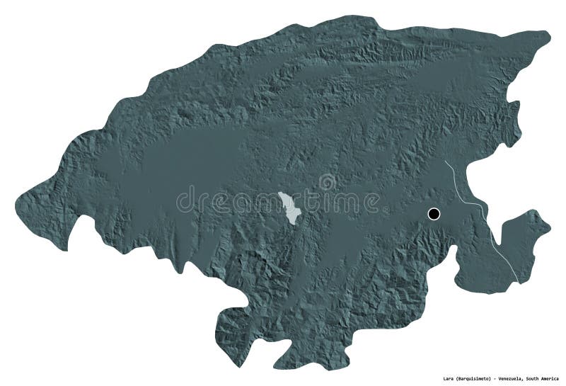 Lara State map vector stock vector. Illustration of barquisimeto ...