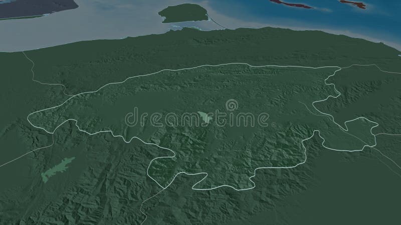 Lara, Venezuela - Outlined. Administrative Stock Illustration ...