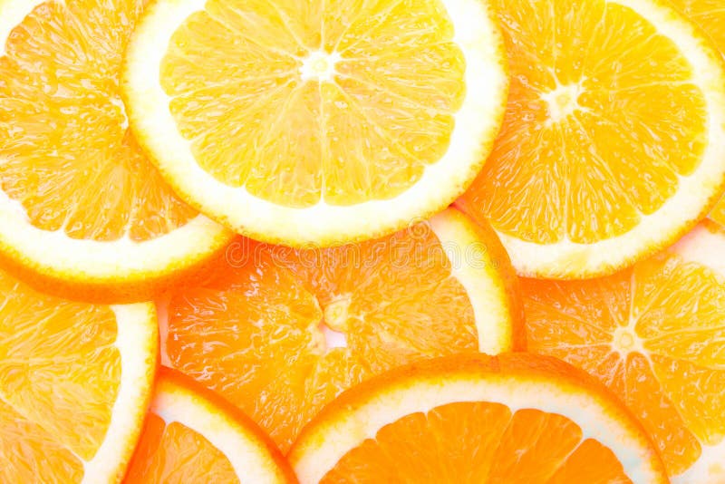 Laranja cortada imagem de stock. Imagem de casca, branco - 18337855