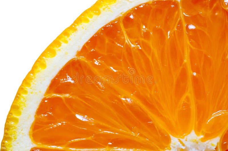 Uma Laranja Cortada Ao Meio. Foto de Stock - Imagem de alaranjado, meio ...