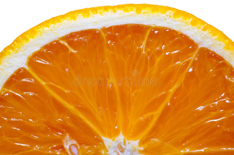 Laranja Cortada Isolada No Preto Foto de Stock - Imagem de corte ...