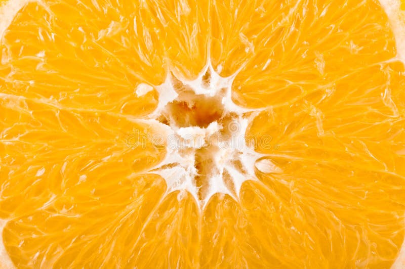 Laranja Cortada Madura Fresca Imagem de Stock - Imagem de foliato ...