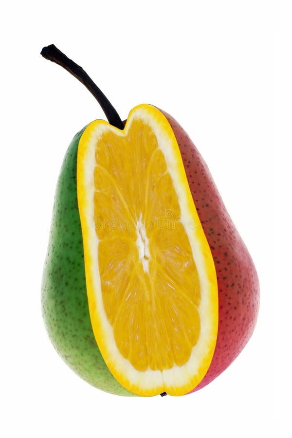 Pera/laranja foto de stock. Imagem de delicioso, alimento - 7284478