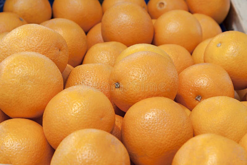 Laranjas Na Caixa De Madeira Foto de Stock - Imagem de alimento ...