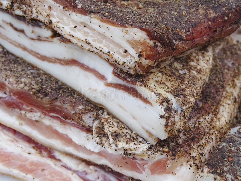 Lard, bacon stock photo. Image of food, spices, meat - 51467306