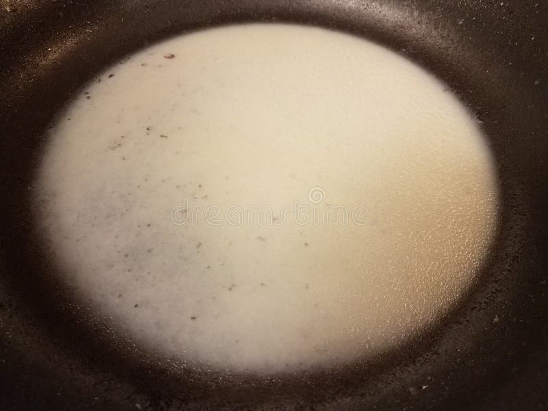 Lard or Grease in Frying Pan or Skillet Stock Photo - Image of nasty ...