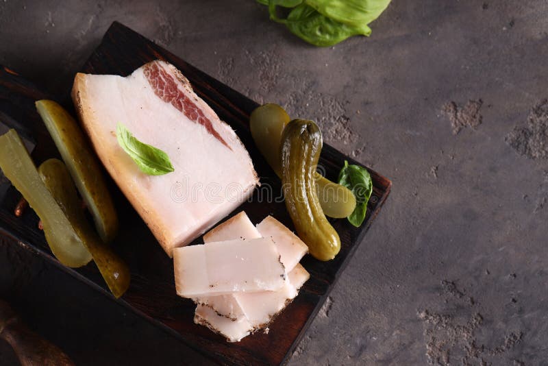 Lard with spices stock image. Image of ukrainian, natural - 251690311