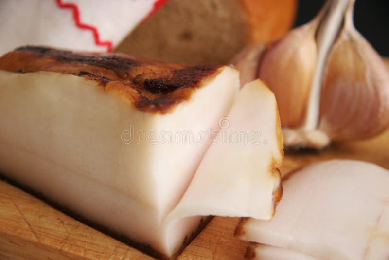 Lardo ucraino. immagine stock. Immagine di alimento, affumicato - 1292727