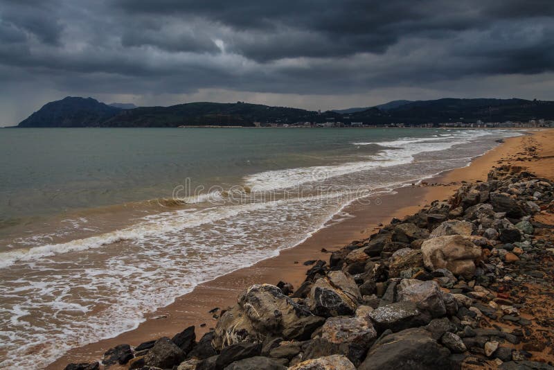 Laredo beach stock photo. Image of lands, environment - 36579228