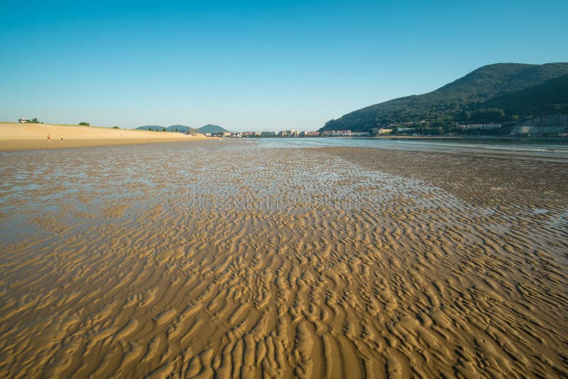 Laredo beach stock image. Image of sandy, cantabria, sunshine - 76543819