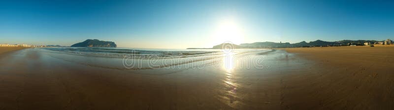 Laredo beach stock image. Image of destination, tide - 77829551