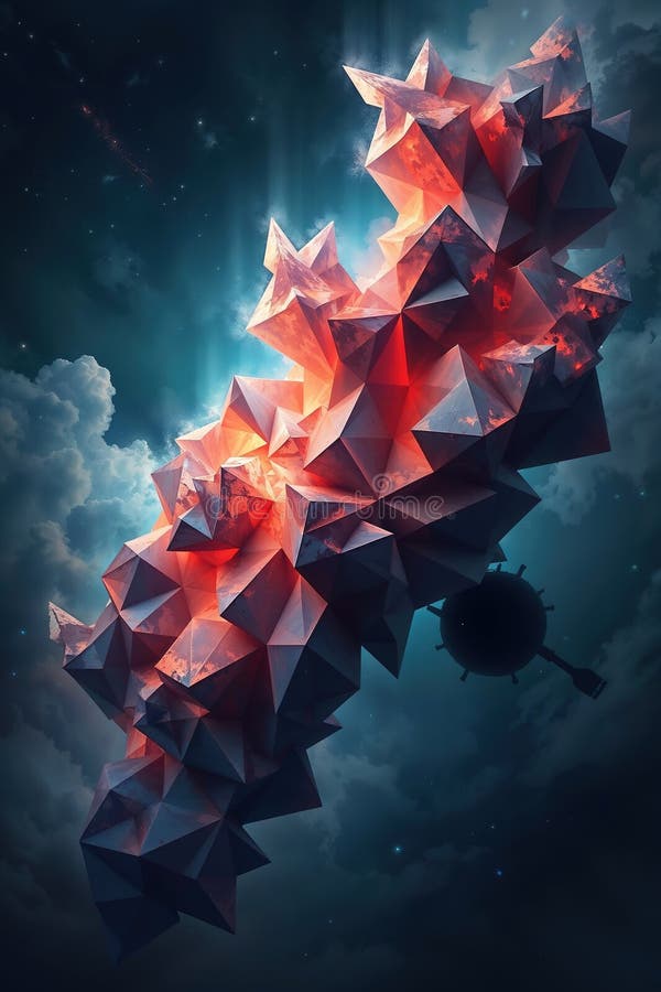 Polyhedric Structure Stock Illustrations – 2 Polyhedric Structure Stock ...