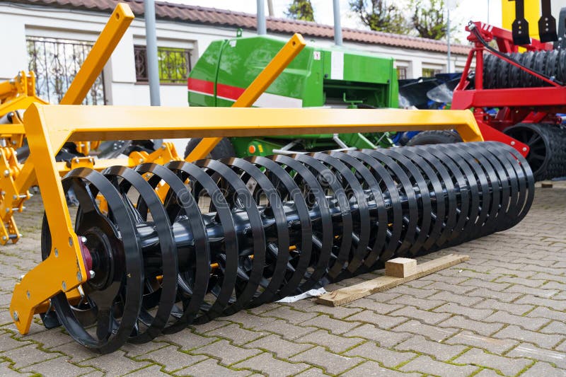 Large Agricultural Machine Standing on the Ground. Stock Photo - Image ...