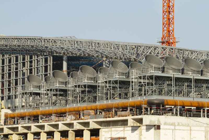 Large Air Conditioning System Stock Image - Image of unit, commercial ...