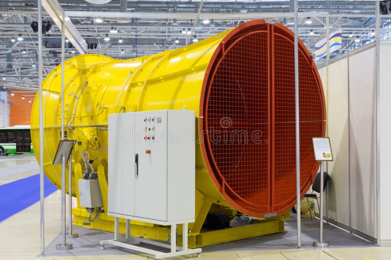 Large Air Handling Unit with a Control Panel Stock Image - Image of ...