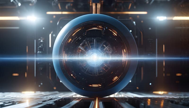 A Large Alien Artifact or Futuristic Technology. Stock Image - Image of ...