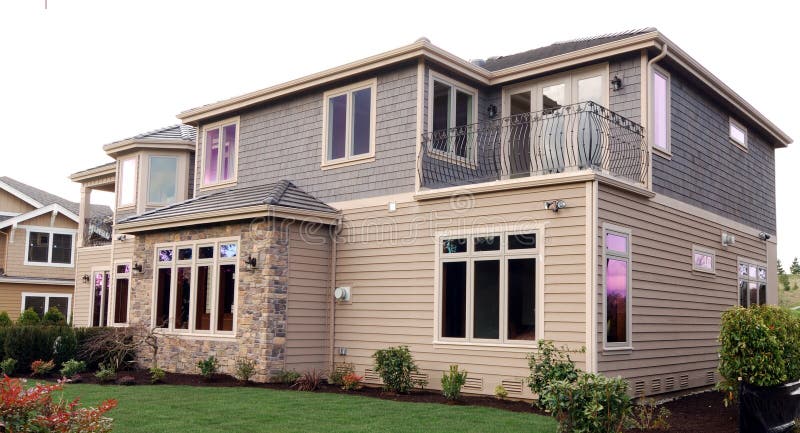 Large American House stock photo. Image of family, exterior - 2126550