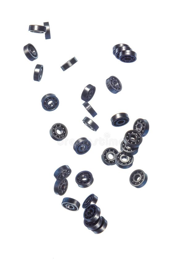 Large Amount of Ball Bearings Shaped and Formed in Free Fall Bulk ...
