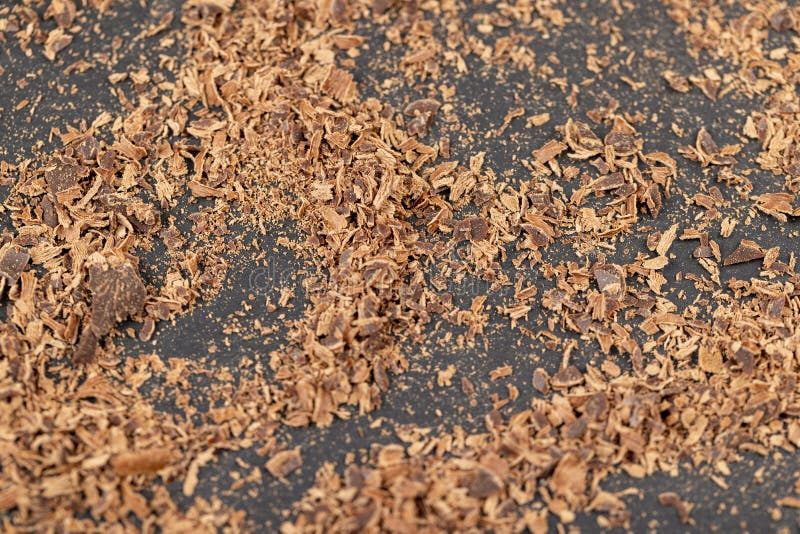 A Large Amount of Finely Crumbled Milk Chocolate Stock Image - Image of ...