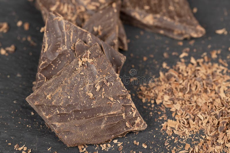A Large Amount of Finely Crumbled Milk Chocolate Stock Photo - Image of ...