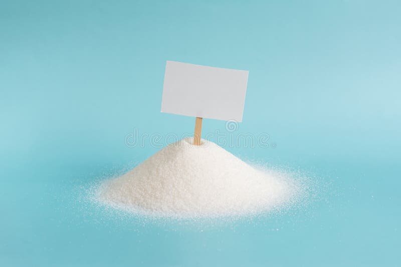 A Large Amount of Granulated Sugar and an Empty Plaque Stuck in it in ...