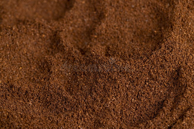A Large Amount of Ground Coffee Powder Close-up Stock Image - Image of ...