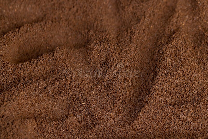 A Large Amount of Ground Coffee Powder Close Up Stock Photo - Image of ...
