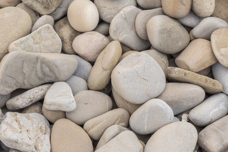 Large Amount Rounded and Polished Beach Rocks Stock Photo - Image of ...
