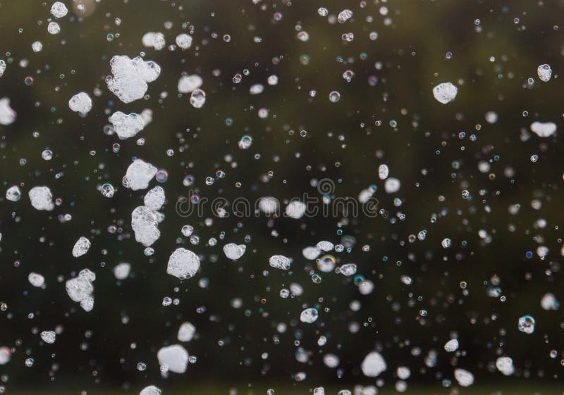 A Large Amount of Snow Falling from the Sky, Creating a Beautiful Stock ...