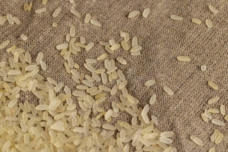 A Large Amount of Uncooked Fresh Polished Rice Stock Photo - Image of ...