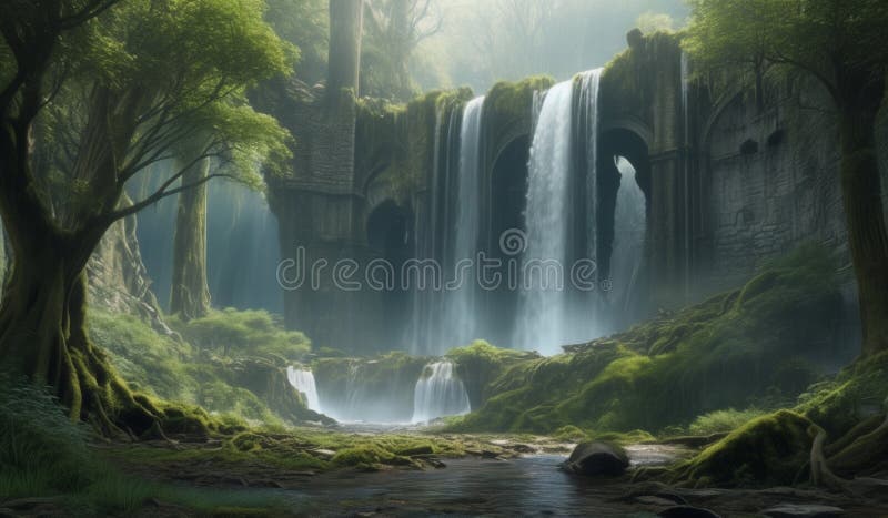 A Large and Ancient Building in the Middle of the Forest Where a ... A Large and Ancient Building in the Middle of the Forest Where a ...