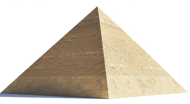 A Large, Ancient Egyptian Pyramid Stands Prominently, Constructed from ...