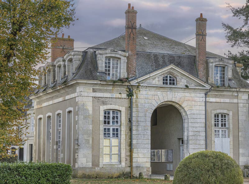 Large Ancient House with Archway through the Middle Editorial Stock ...
