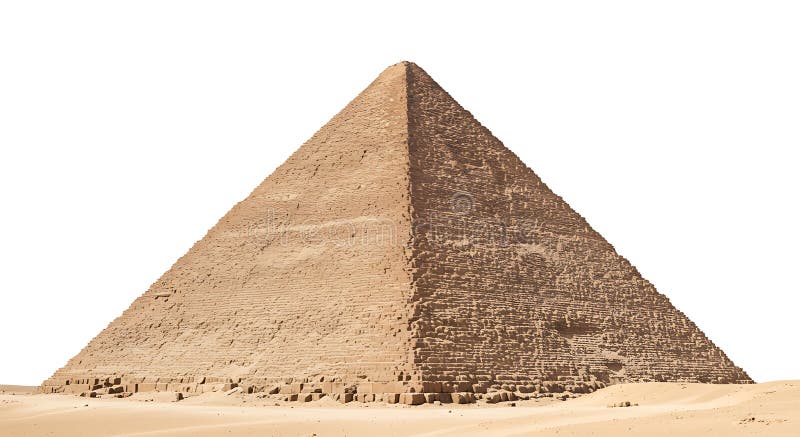 A Large, Ancient Pyramid Set in a Sandy Desert Landscape, Showcasing ...