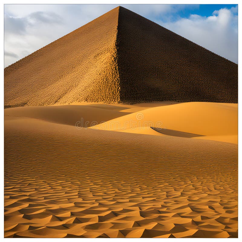 Large Ancient Pyramids, Ai-generatet Stock Illustration - Illustration ...