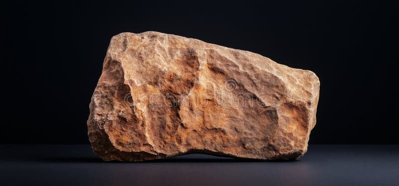 Large Ancient Rectangular Stone Slab with Rough Texture and Earthy ...