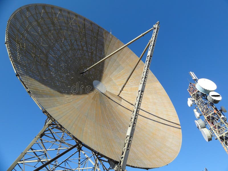 Large Antenna Oriented Upwards Showing the Interior of Its Enormous ...
