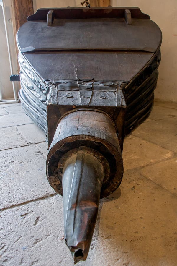 Large Antique Bellows on Floor Stock Image - Image of industrial ...