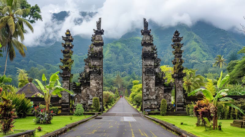 Large Archway with a Path Leading through it. Stock Image - Image of ...