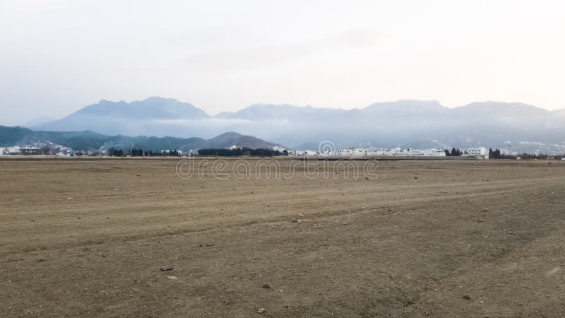 A Large Area of Soil is Free of Grass Stock Photo - Image of devoid ...