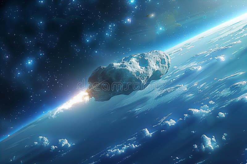 A Large Asteroid is Approaching Earth, Showing an Awe-inspiring ...