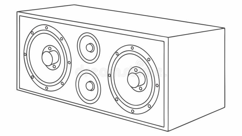 Large Audio Speaker Box Vector, Sound System Element, Vector Design ...