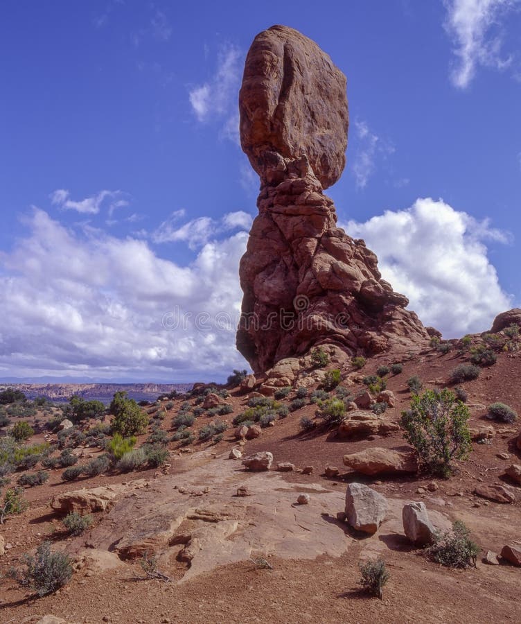 Balancing Rock stock image. Image of park, desert, utah - 30006737