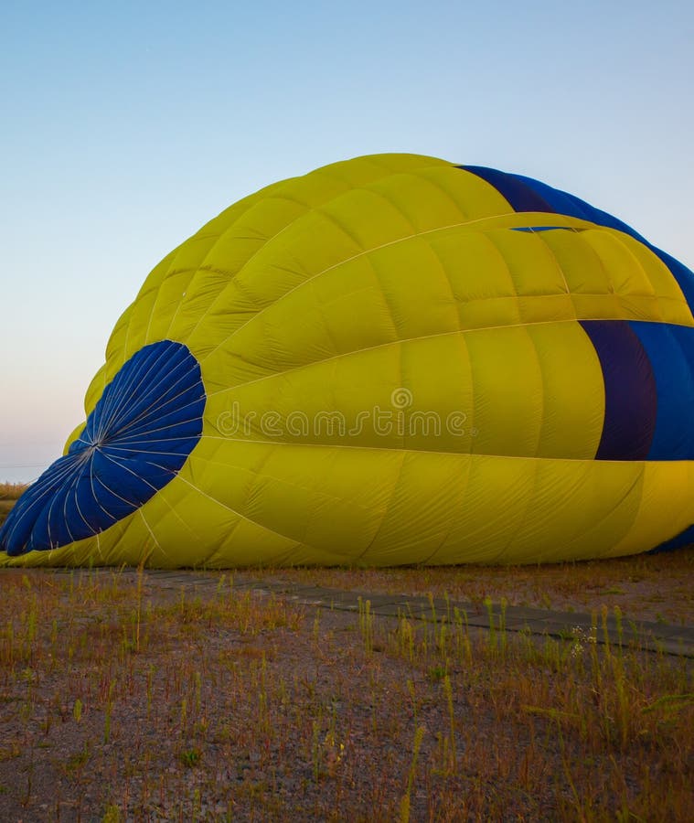 A Large Balloon Lies on the Ground Stock Image - Image of nature, happy ...